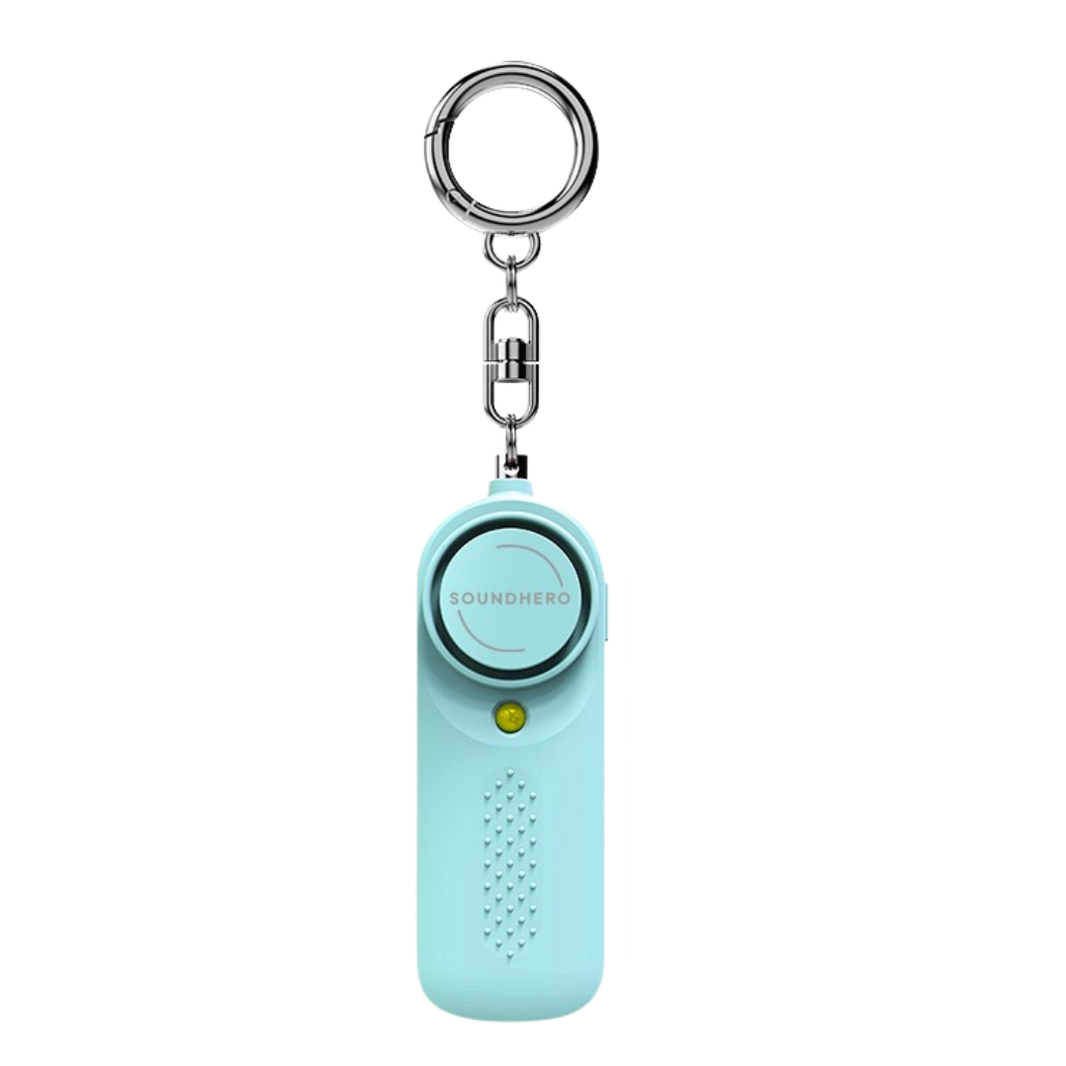 SOUNDHERO - Personal self-defense safety alarm keyring with built in l ...